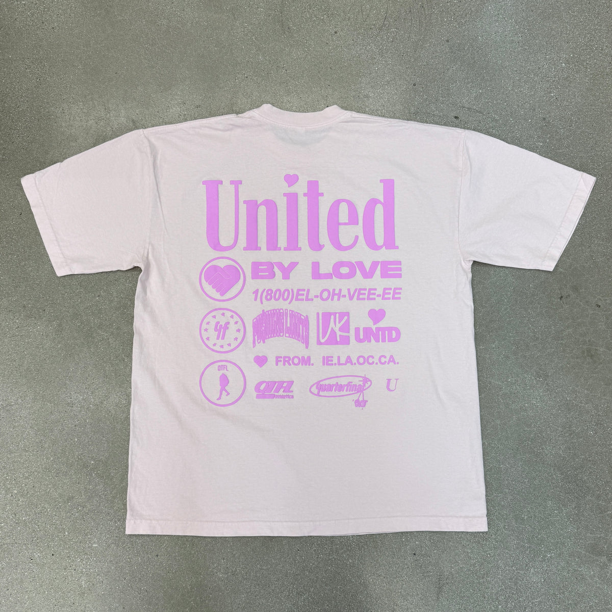QTFL x UNTD 'United by Love' Tee 'Pink' — United Kicks
